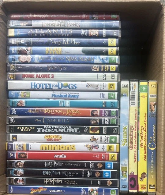 25 KIDS DVDS /DISNEY PLUS Kids Children Movies Bundle Bulk Lot -PRE ...