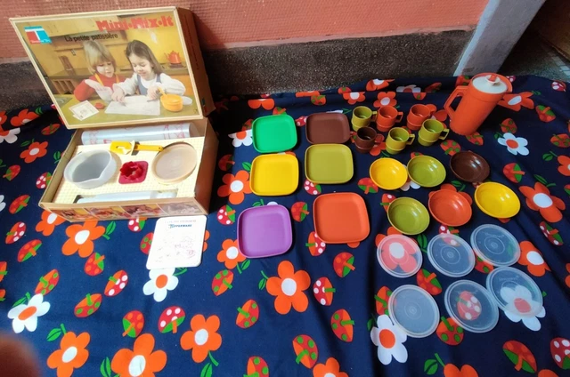 TUPPERWARE VINTAGE Mini Mix It + Picnic Set vintage ORIGINAL EUR 70,00 ...