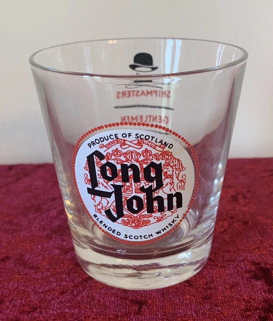 LONG JOHN SCOTCH Whiskey Glass With ,Ladies, Gentlemen, Shipmasters ...