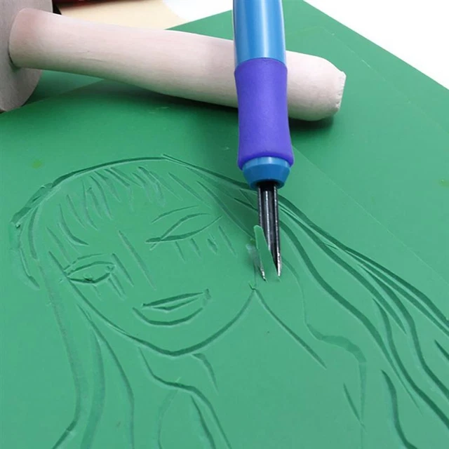 DIY FRIENDLY CARVING Rubber Plate for Printmaking and Seal Printing ...