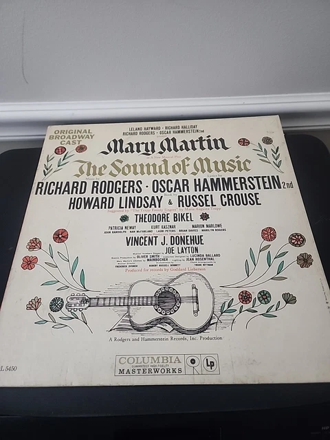 MARY MARTIN THE Sound Of Music Broadway Cast Vinyl Stereo Record Album ...