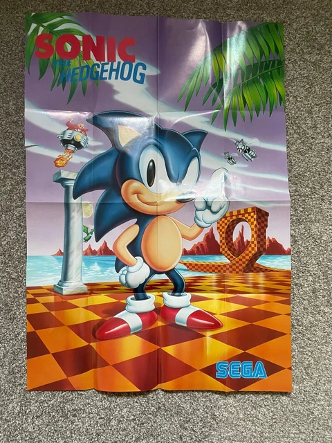 SONIC THE HEDGEHOG (serie Mega Drive, 1991) Poster EUR 12,68 - PicClick IT