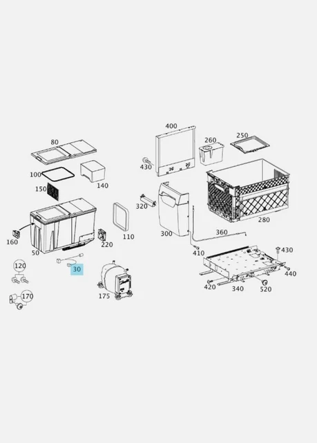 NEW GENUINE MERCEDES Benz Actros Electrical Wiring Harness Cool Box ...