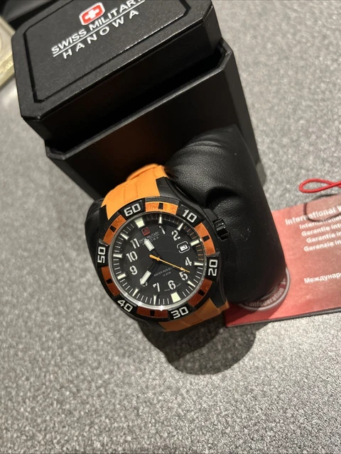 SWISS MILITARY HANOWA Luxury Swiss Made Mens Watch Sapphire Crystal ...