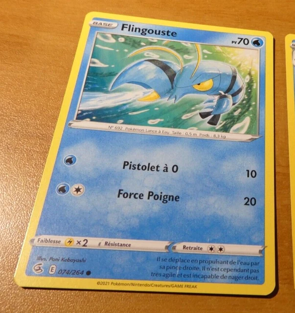 POKEMON POING DE FUSION FRANCAISE CARD CARTE Flingouste 074/264 JCC FR ...
