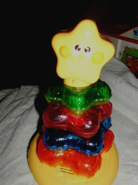FISHER PRICE STACKING Stars battery operated. working order lights ...