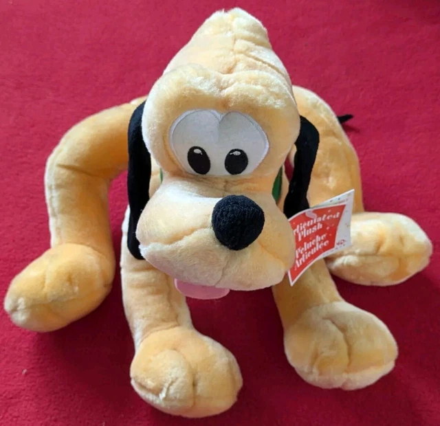 DISNEYLAND PARIS ARTICULATED Pluto Plush Soft Toy Vintage Mickey Mouse ...