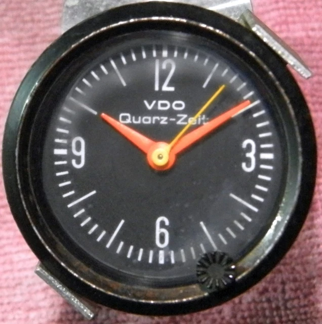 VDO 12V ZEITUHR Autouhr Quarz-Zeit 218/37/2 BMW VW Porsche AUDI OPEL ...