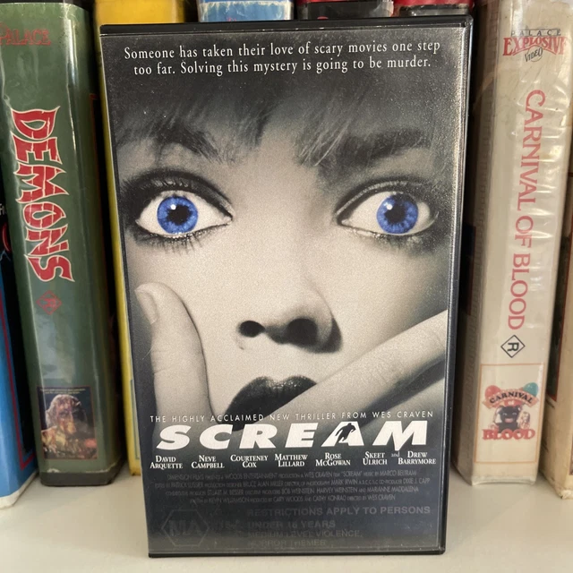 SCREAM VHS SMALL Box Horror Wes Craven Video $60.00 - PicClick AU