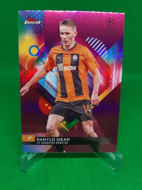 DANYLO SIKAN/75 PINK Topps Finest UCC 2023-24 Shakhtar Donetsk EUR 12 ...
