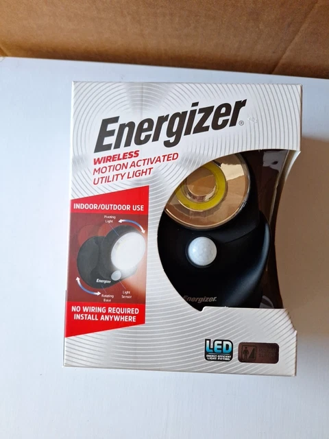 ENERGIZER WIRELESS MOTION sensor Activated LED Utility Light indoor and ...