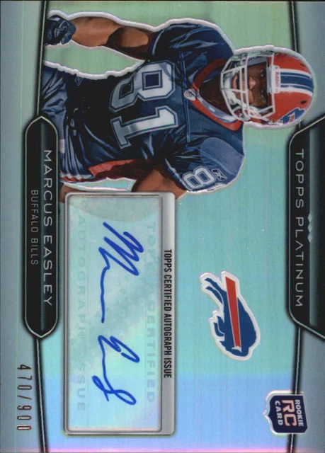 2010 TOPPS PLATINUM Rookie Autographs #125 Marcus Easley Auto /900 - NM ...