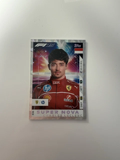 F1 FORMULA 1 Turbo Attax 2025 - Charles Leclerc Diamond Super Nova Card ...