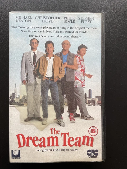 THE DREAM TEAM VHS 1989 Big Box, Michael Keaton, Christopher Lloyd ...