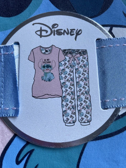 LADIES DISNEY LILO And Stitch T-shirt Pyjama Set By Primark Size XL 18 ...