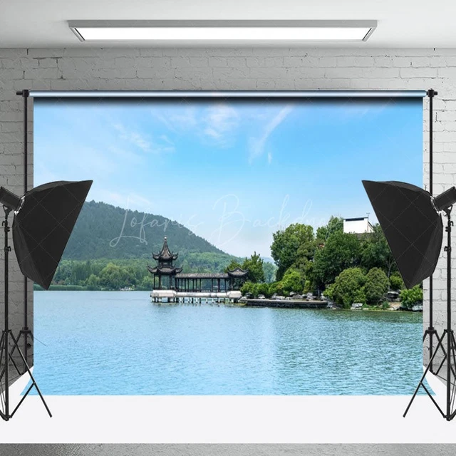 WEST LAKE BEAUTIFUL Natural Scenery Photo Backdrop $37.94 - PicClick AU