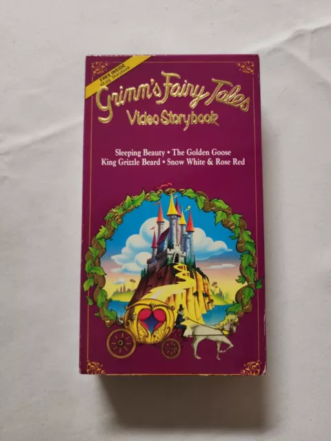 Grimms Fairy Tales Video Storybook Vhs Tape Complete Tested See Photos