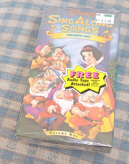 DISNEY SING ALONG Songs Snow White Heigh-Ho VHS Video Tape Volume One w ...