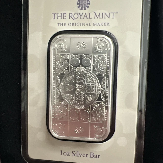 THE GOTHIC CROWN 1oz Silver Bullion Minted Bar Royal Mint £68.00 ...