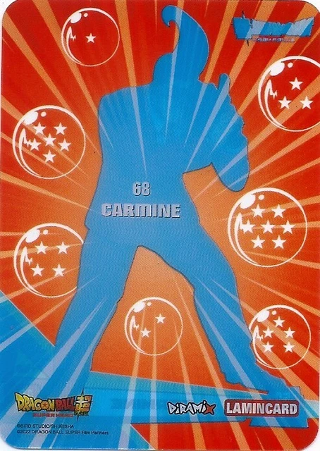 DRAGONBALL - SUPER Hero Lamincards Diramix - N° 68 CARMINE EUR 3,00 ...