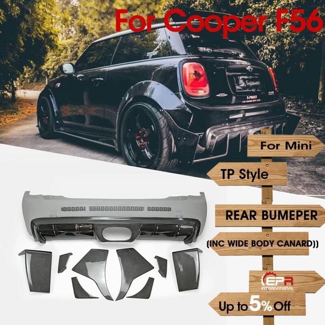TP STYLE CARBON+FRP Wide Body kit Rear Bumper For Mini Cooper S F56 (S ...