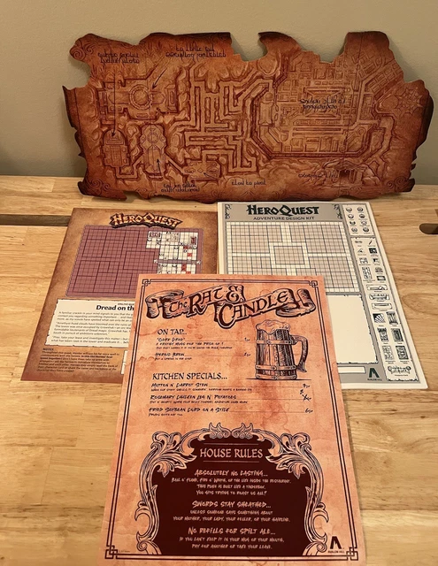 ~GENCON 2025 HEROQUEST Exclusive/promo Zargon DM Screen Design Pad ...