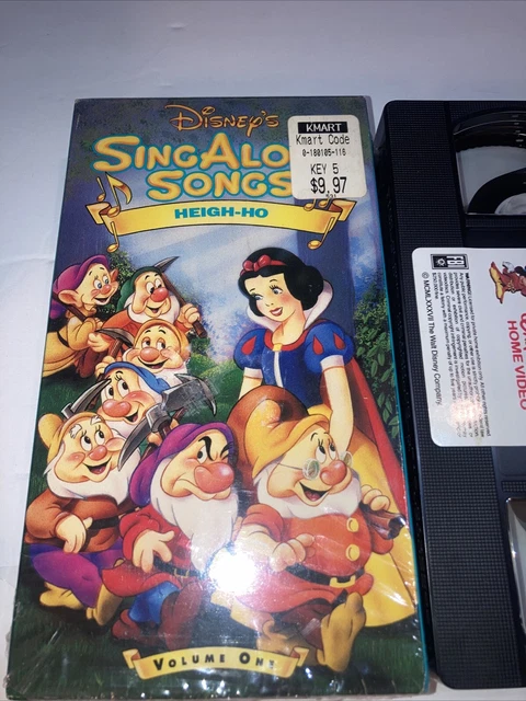 DISNEYS SING ALONG Songs - Snow White: Heigh-Ho VHS 1994 Volume One ...