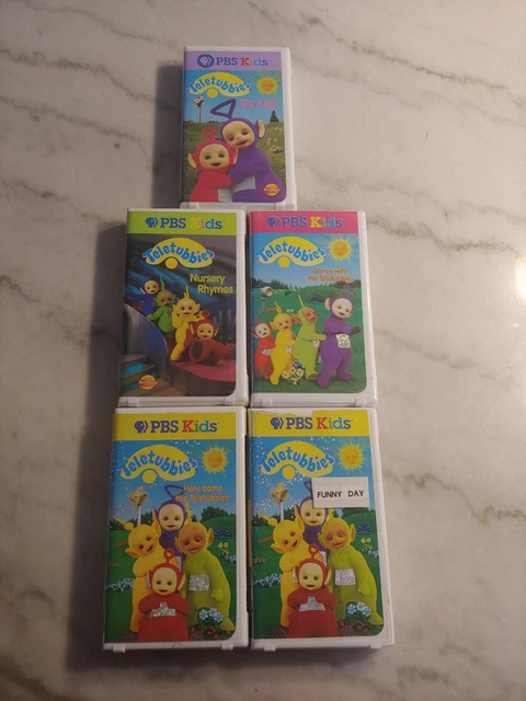 TELETUBBIES PBS KIDS VHS Tapes Lot Of 5 Clamshell Cases 1999*Great ...