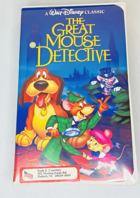 THE ADVENTURES OF the Great Mouse Detective (VHS, 1992) Great Condition ...