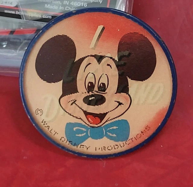 EXTREMELY RARE VINTAGE Disney Art Corner Mickey Mouse Button, I Like ...