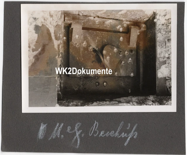 FOTO WK2 EINMARSCH Holland, Mai 1940. Bunker, MG Beschütz, Mill (?) EUR ...