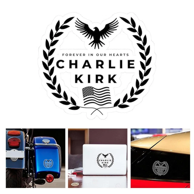 CHARLIE KIRK FOREVER in Our Hearts True American Hero Car Bumper ...