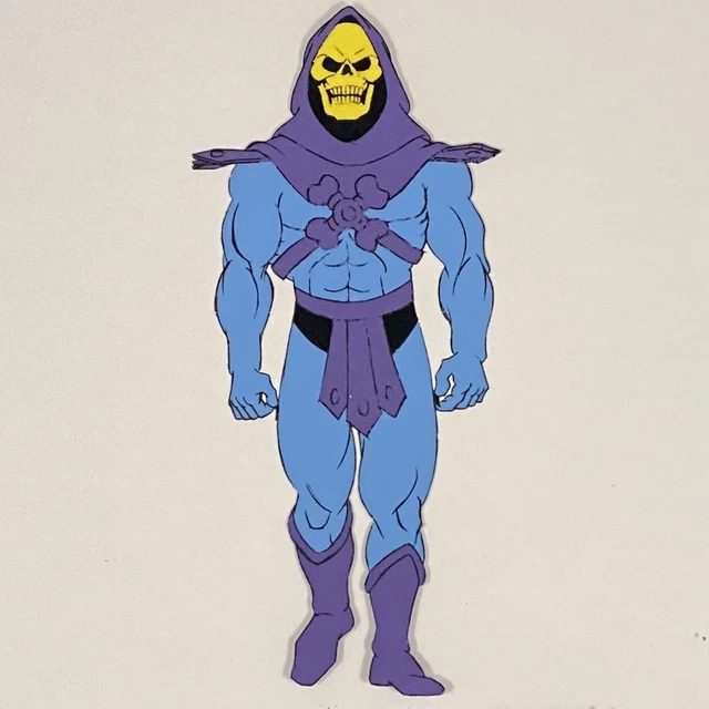 SKELETOR PRODUCTION CEL 1983 Filmation Animation He-Man Masters Of The ...