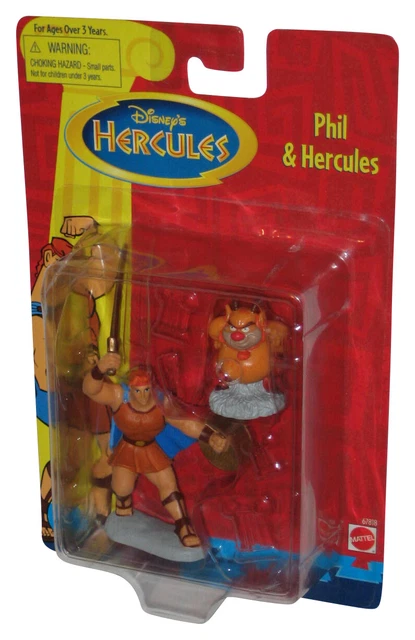 DISNEY'S HERCULES & Phil Mattel Arco Toys Action Figure Set - (Small ...