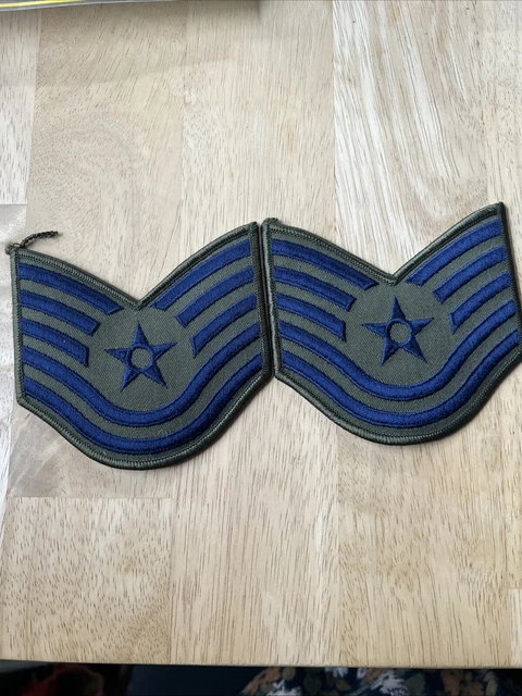 VINTAGE US AIR Force Tech Sergeant Rank Patch Insignia E-6 E6 USAF. £4. ...