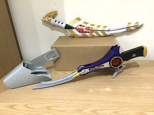 POWER RANGERS DINO Thunder Thundermax Saber/Blaster Blue Gun Blade 2003 ...
