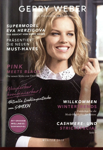 GERRY WEBER KATALOG Winter 2018 mit Eva Herzigova catalog fashion ...