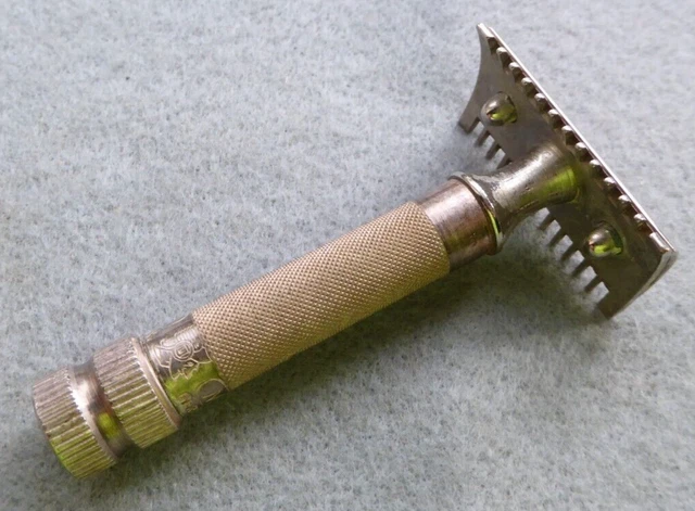 VINTAGE MERKUR SAFETY razor, Germany Solingen, mostly good condition ...