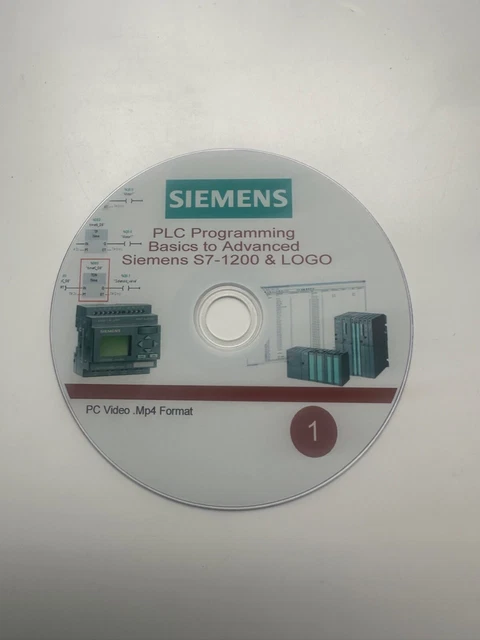 PLC PROGRAMMING BASICS to Advanced Siemens S7-1200 & LOGO Training DVD ...