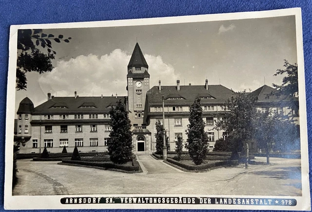 AK ARNSDORF IN Sachsen Verwaltungsgebäude der Landesanstalt 1940 ...