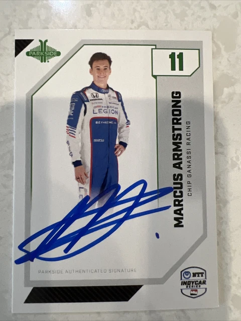 2024 PARKSIDE INDYCAR MARCUS ARMSTRONG Signature Series AUTOGRAFATA # ...