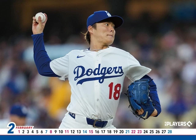 DESK CALENDAR 2026 Los Angeles Dodgers by Ensky Japan 160×210mm 25 ...