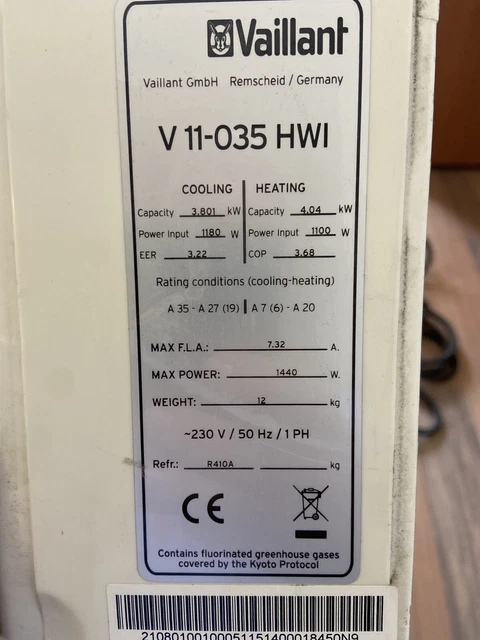 SCHEDA CLIMA VAILLANT V11-035 HWI EUR 50,00 - PicClick IT