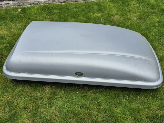 LAND ROVER SILVER Roof box Genuine - Used - Good Condition - Plus FREE ...