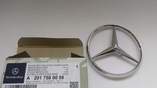GENUINE MERCEDES-BENZ W124 W201 Rear Trunk Boot Emblem Badge ...
