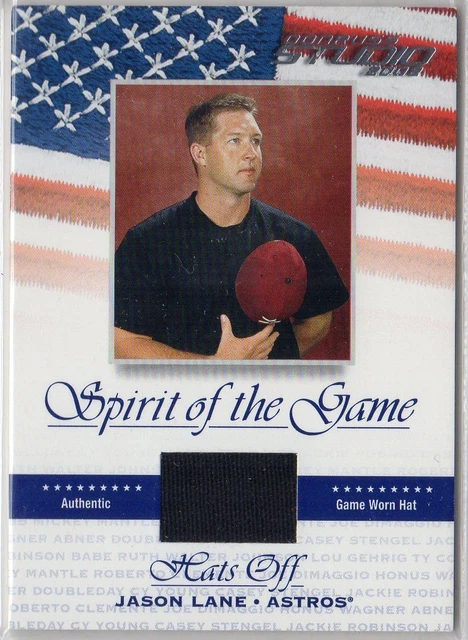 CARTE DE BASEBALL 2002 Studio Spirit of the Game Hats Off Astros #37 ...