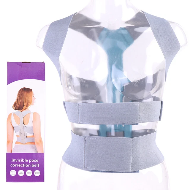INVISIBLE CHEST POSTURE Corrector Scoliosis Back Brace Spine Belt ...