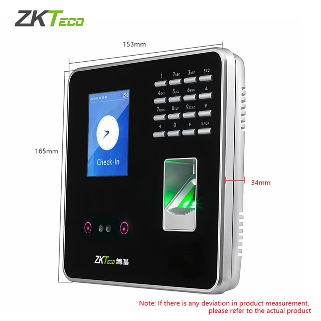 ZKTECO FA200 TCP/IP Face & Fingerprint Reader Time Attendance And Access Control $128.64 ...