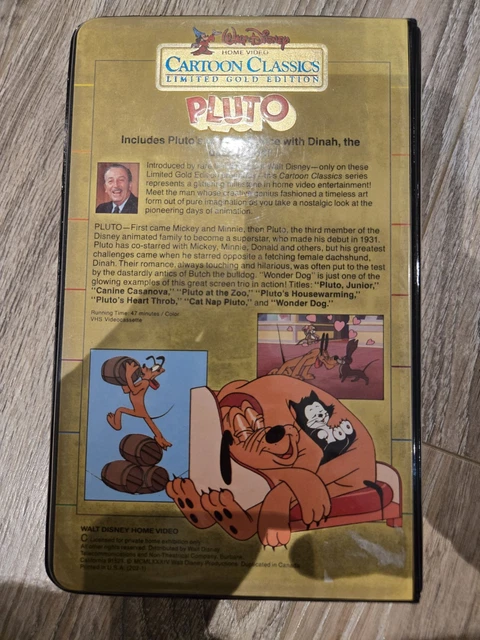 DISNEY LIMITED EDITION II Cartoon Classics Pluto VHS $20.00 - PicClick CA