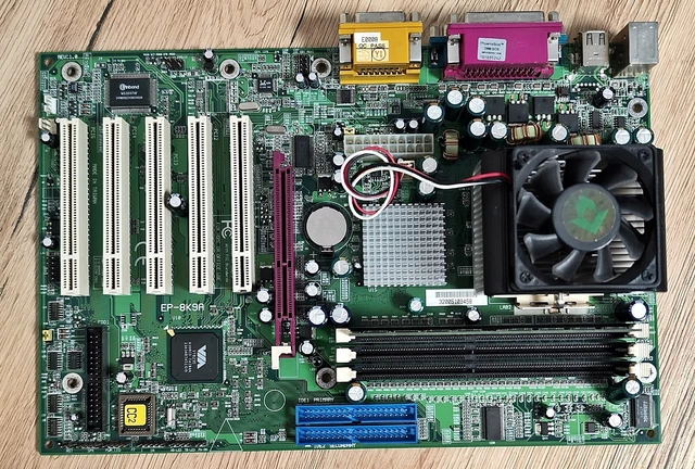 EPOX EP-8K9A REV: 1.0 Socket A/462 AGP DDR VIA KT400 Motherboard + CPU ...